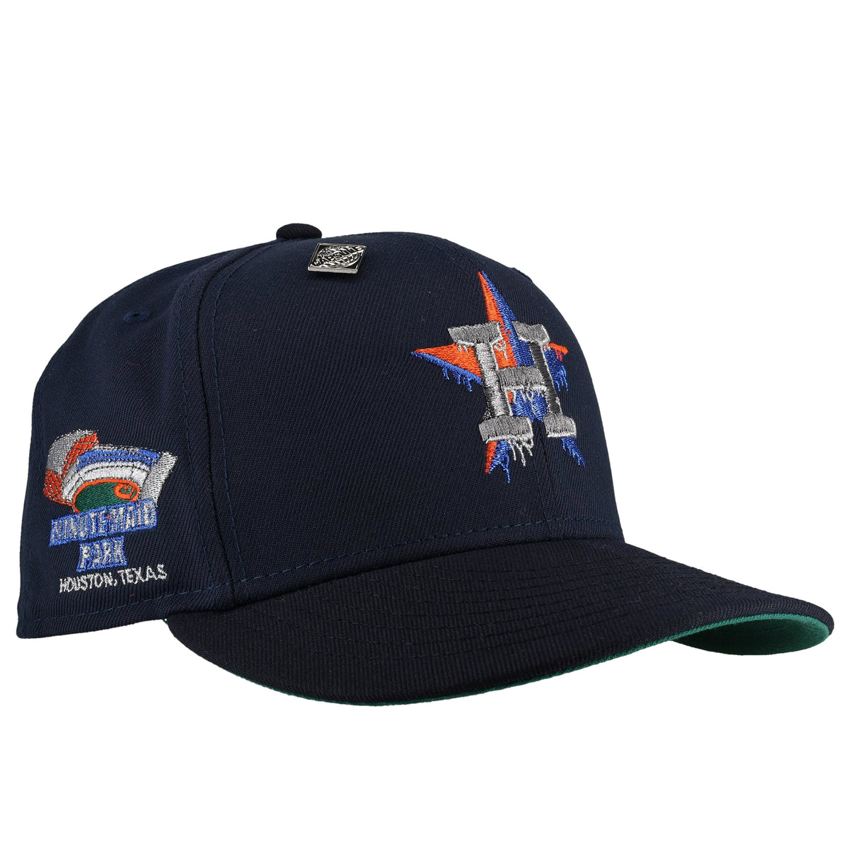 Houston Astros Drip Star 2 Tone Navy Metallic Minute Made Park 59Fifty ...
