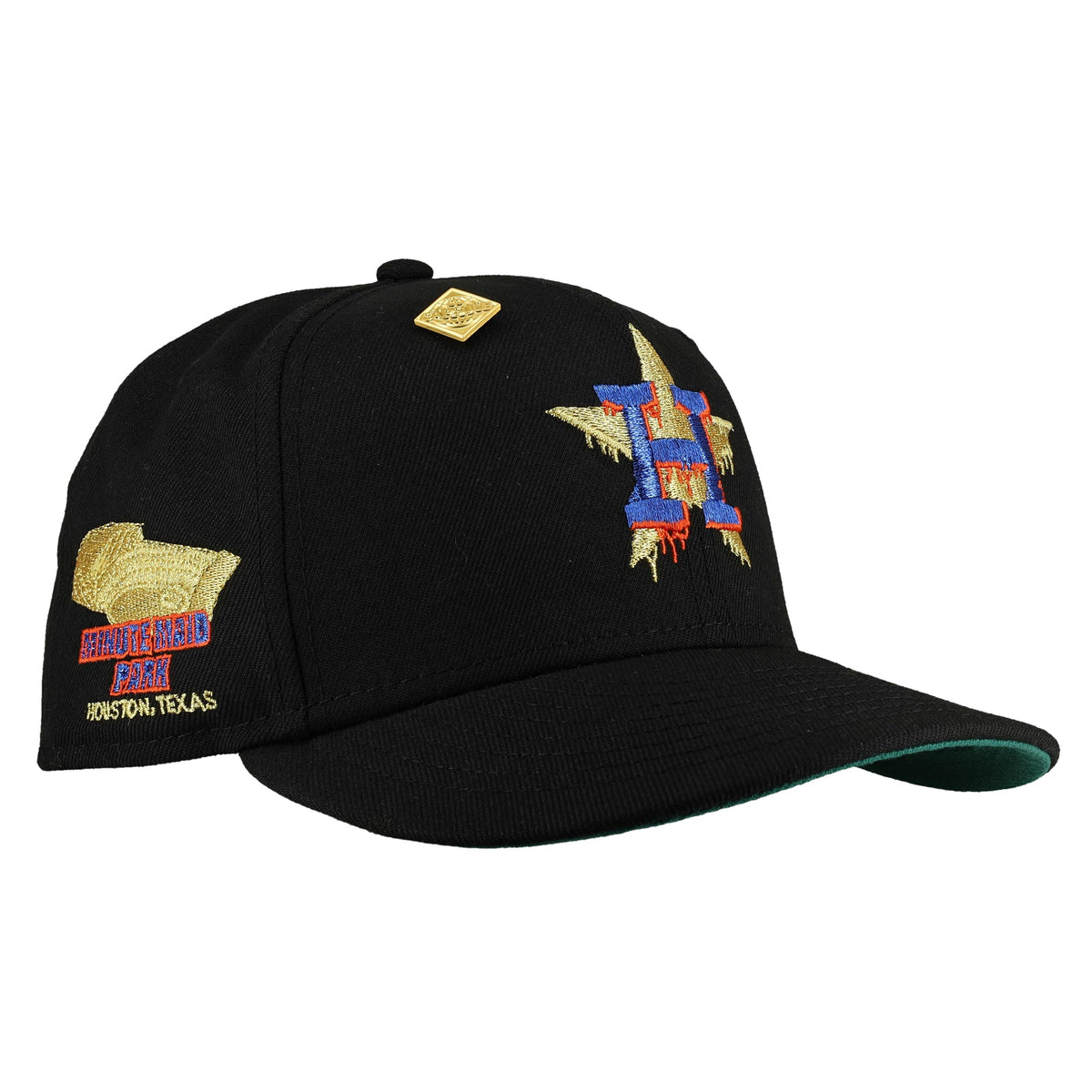 Houston Astros Drip Star Metallic Minute Made Park 59Fifty Fitted Hat ...