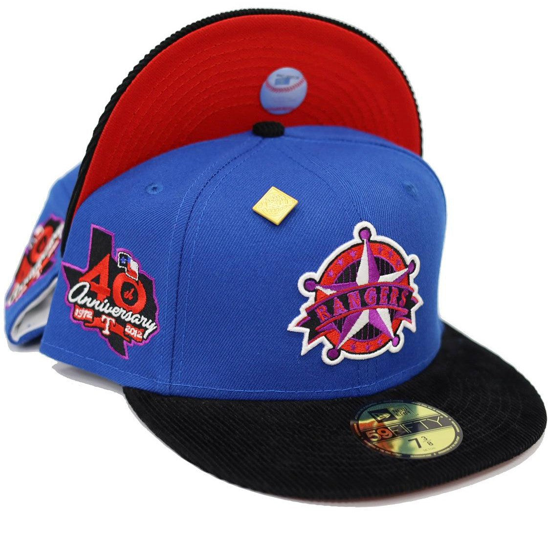 Texas Rangers Corduroy Visor 40th Anniversary Fitted Hat – LacedUp