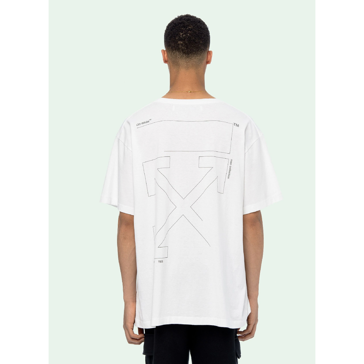 Off White Unfinished S/S Over T-Shirt (White) – LacedUp