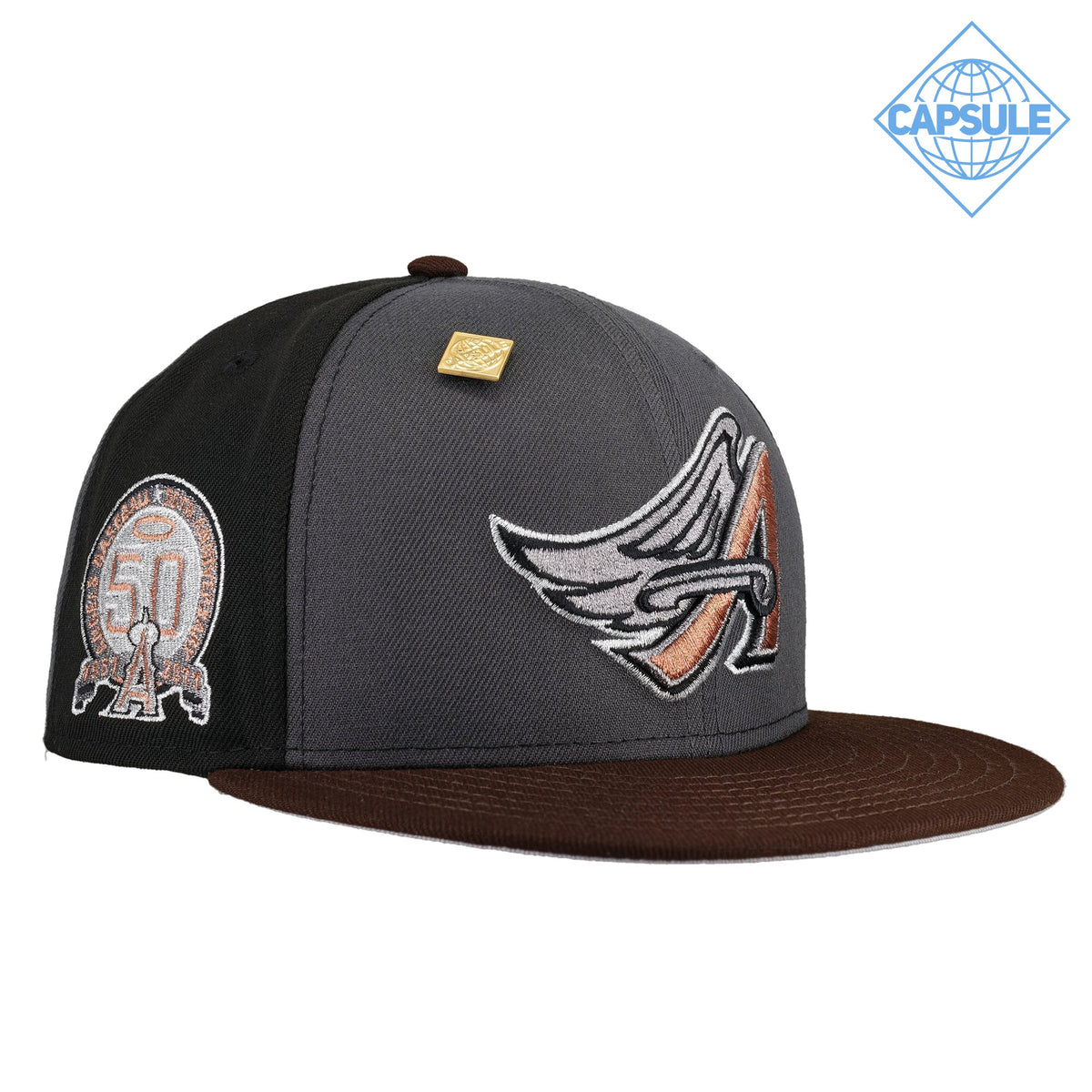 Capsule Hats - Anaheim Angels 50th Anniversary Patch Pinwheel 59Fifty ...