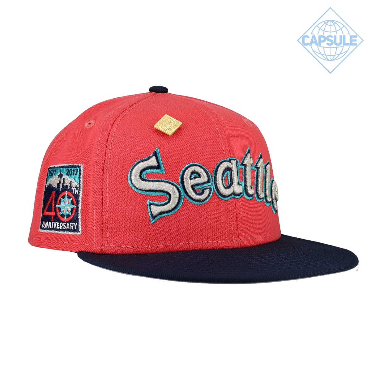 Capsule Hats - Seattle Mariners 40th Anniversary Side Patch 59Fifty Fi ...